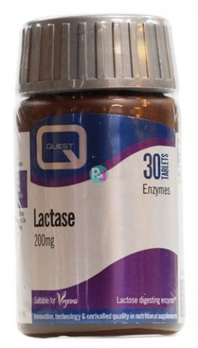 Quest Lactase Enzyme 200mg 30 tablets - Simply Vits