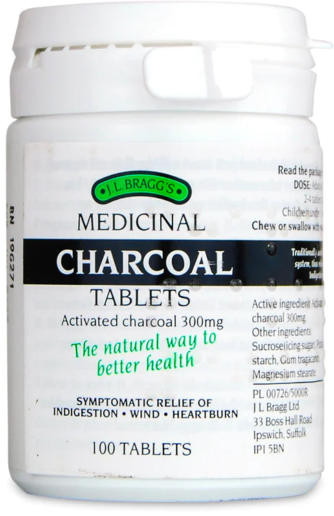 Braggs Medicinal Charcoal tablets 100s - Simply Vits